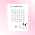 Ballet Class Word Search – Word Search Boss