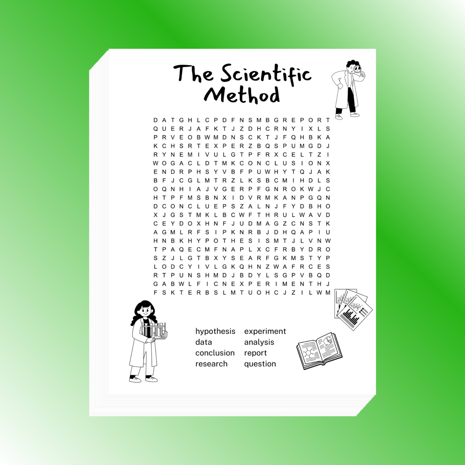 Scientific Method Word Search | Word Search Boss