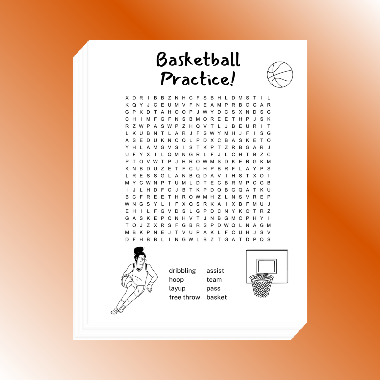 Basketball Word Search – Word Search Boss