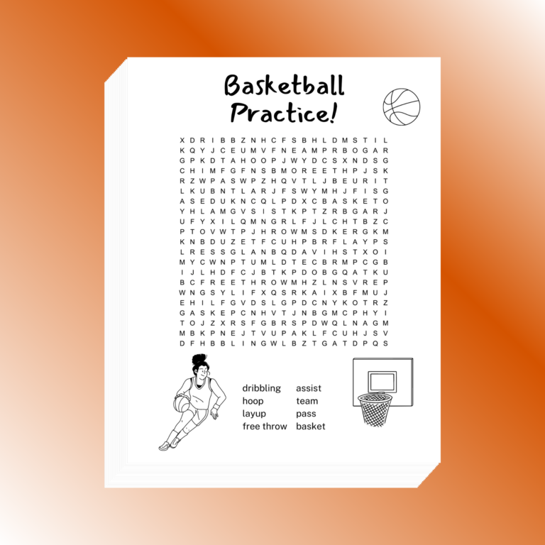 Basketball Word Search – Word Search Boss