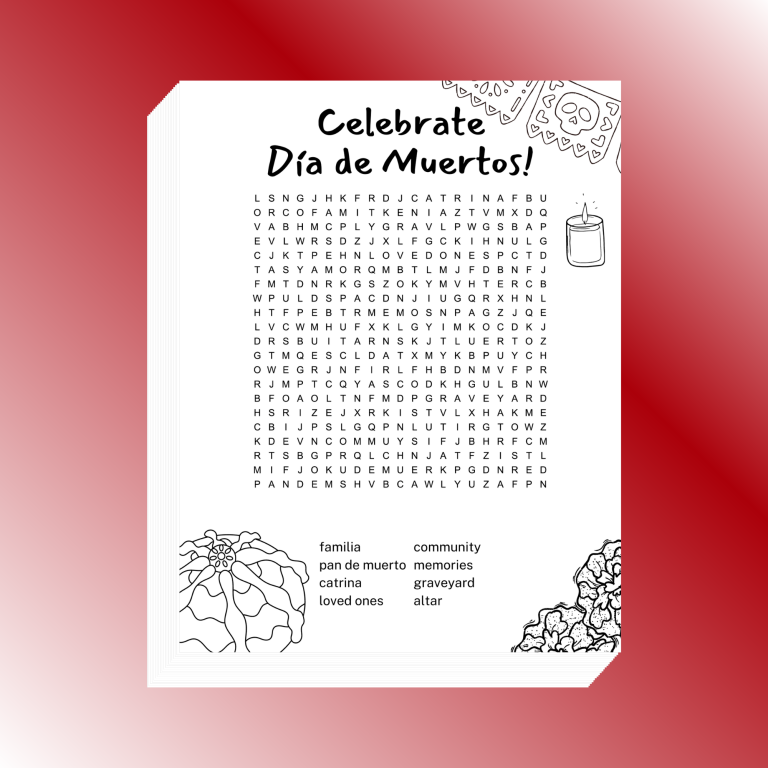 Celebrate Día de Muertos Word Search – Word Search Boss