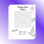 Happy New Year Word Search – Word Search Boss